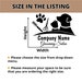 Grooming Salon Wall Decals, Personalized Company Name Wall Sticker, Pet ...