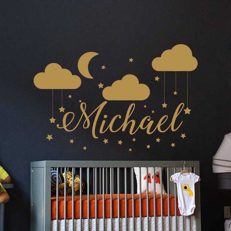 Name Wall Decal Baby Nursery Wall Decal Boy Name for Son's | Etsy Name Wall Decal Baby Nursery Wall Decal Boy Name for Son's | Etsy