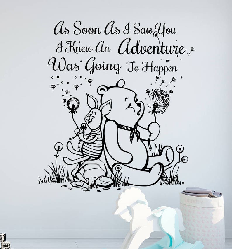 Winnie The Pooh Wall Decals Quote Decal As Soon As I Saw You I | Etsy Winnie The Pooh Wall Decals Quote Decal As Soon As I Saw You I | Etsy