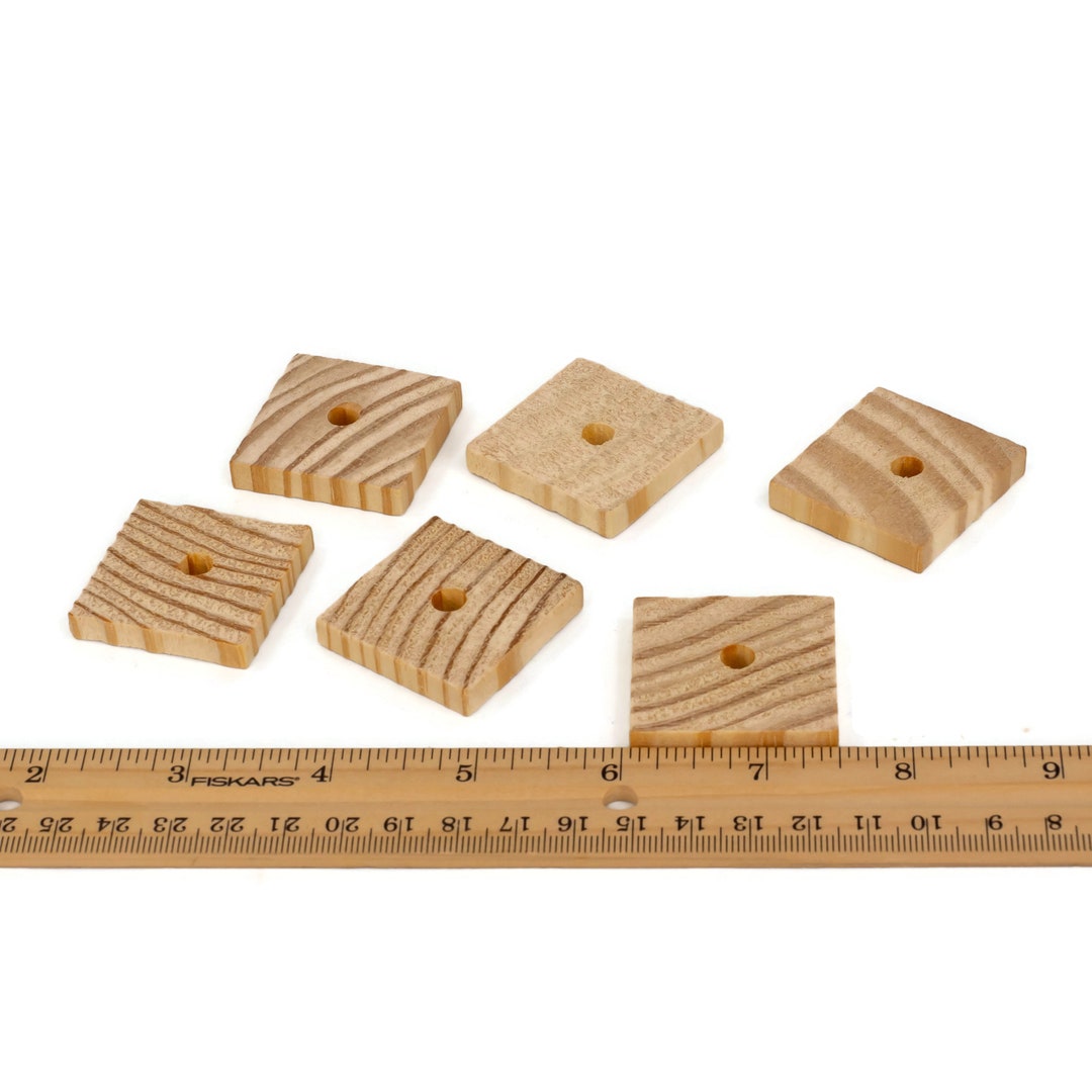 Bulk 100 Little Chippers Natural 1/4 Thick Wood Natural Pine Bird Toy ...