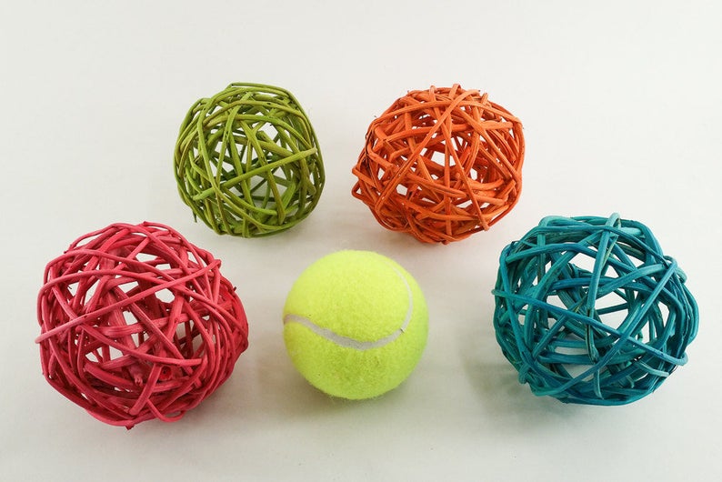 Large Vine Balls Munch Ball Bird Toy Part Vine Twig Stick | Etsy