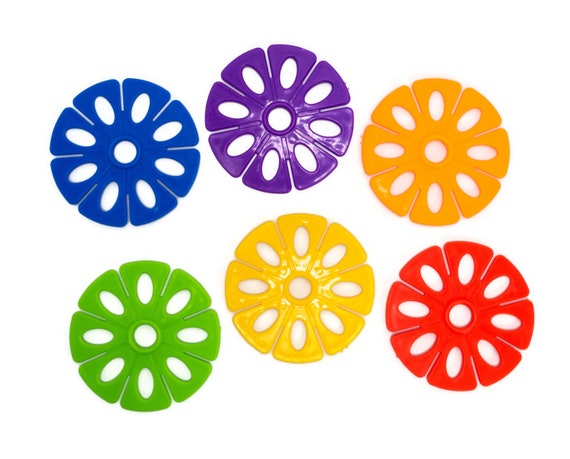 Extra Large Daisy Wheels set of 12 Bird Toy Part - Etsy