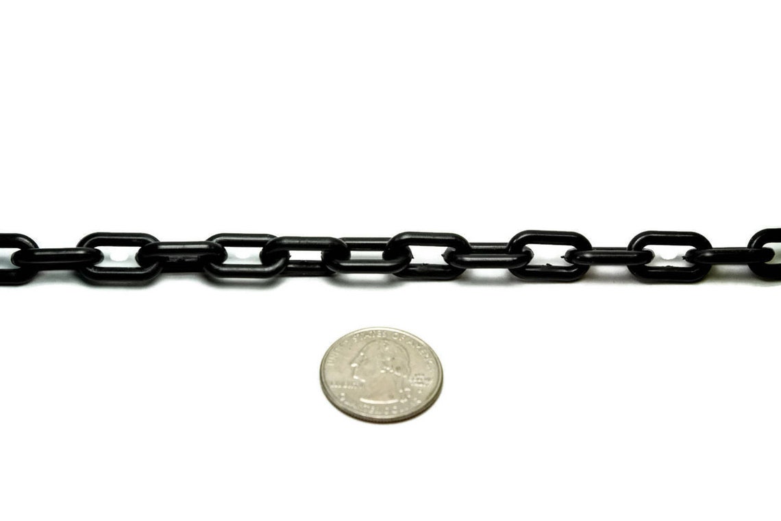 Small Plastic Chain 3/4 links 3 mm thick 10 Feet | Etsy