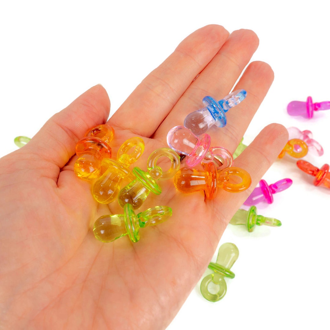 50 Colorful Medium Pacifiers for Bird Toys or Unique Party Favors - Etsy