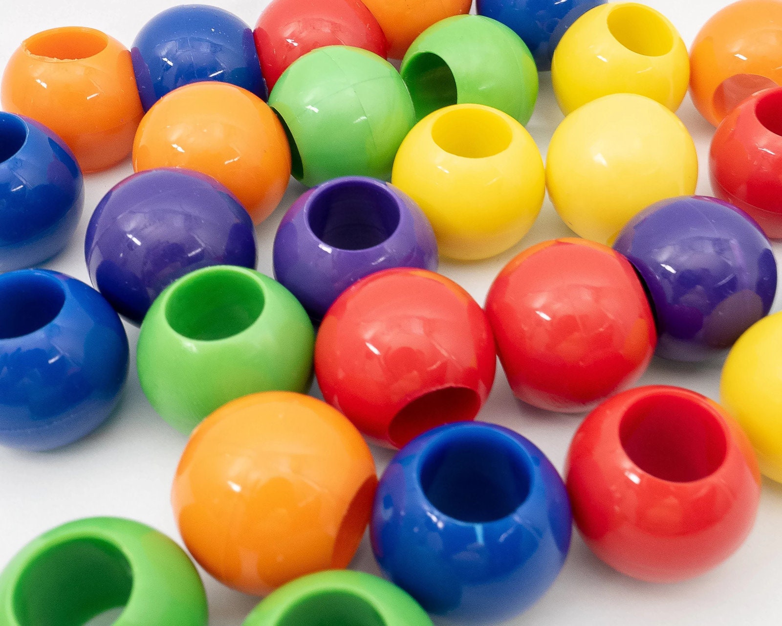 Large Round Bead 1 1/8" (24 Pieces) | Big Beads | Bird Toy Part | Sugar ...
