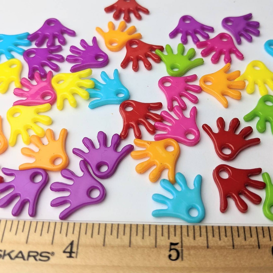 Hand Print Charms 100 Pieces 27 Grams Sugar Glider, Bird Toy Part - Etsy