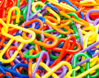 Approx 200 Mini Plastic Links 44g - Etsy