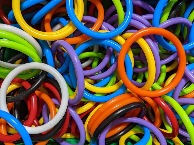 Plastic Rings 2 Inch - Set of 100 - Bird Toy Part, Sugar Glider Toy ...