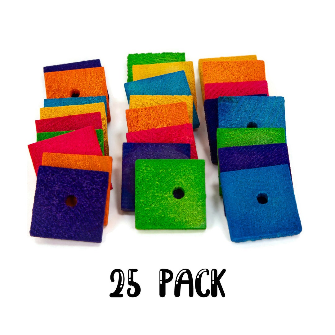25 Little Chippers 1/4" Thin Pine Wood - Easy to Chew Bird Toy Part - Etsy