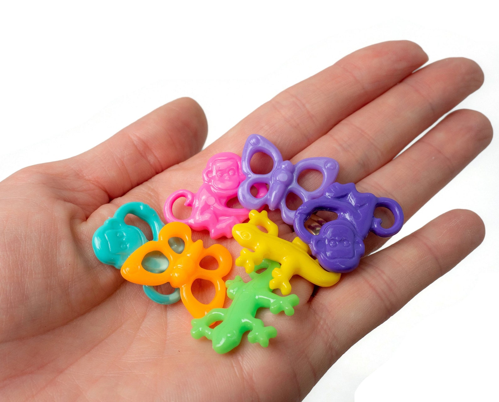 Jungle Animal Charms - Linkable Beads - Bird Toy Parts, Sugar Glider ...