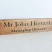 Office Desk Plaque, Name for Desk, Gift for Boss, Wooden Name Sign ...