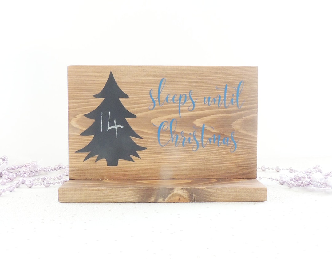 Christmas Countdown, Sleeps Until Christmas, Rustic Christmas, Xmas ...
