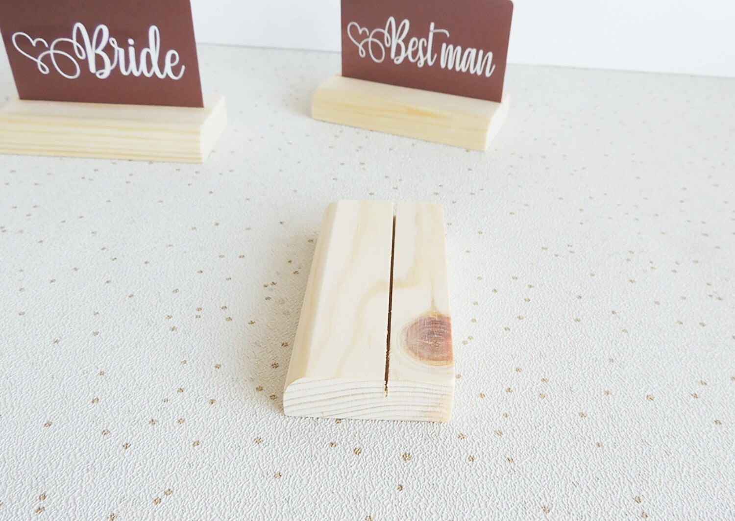 10 Wedding Place Card Holders Table Name Holders Wooden - Etsy