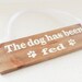 Dog Fed Sign Wooden Dog Sign Hanging Sign Kitchen Plaque - Etsy