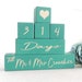 Wedding Countdown Blocks, Days Until We Get Married, One Year Countdown ...