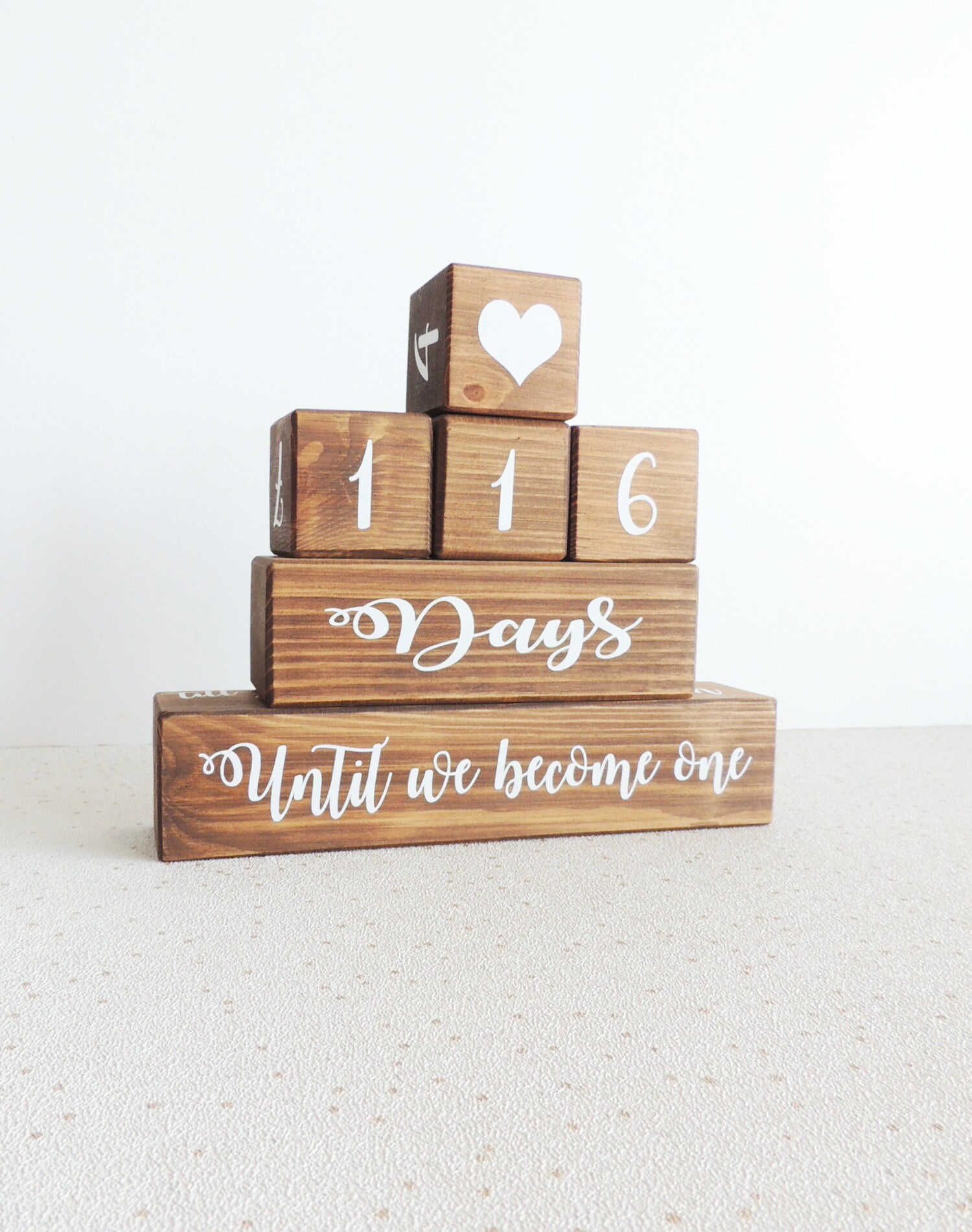 Unity Countdown Handfasting Ceremony Countdown Wooden - Etsy