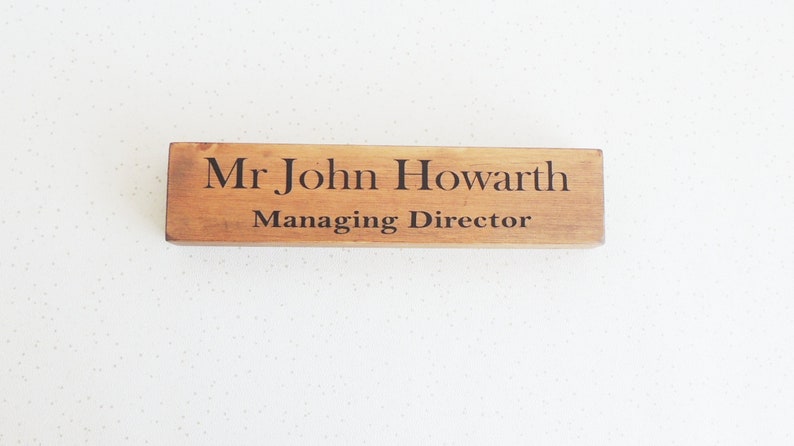 Office Desk Plaque Name for Desk Gift for Boss Wooden Name - Etsy