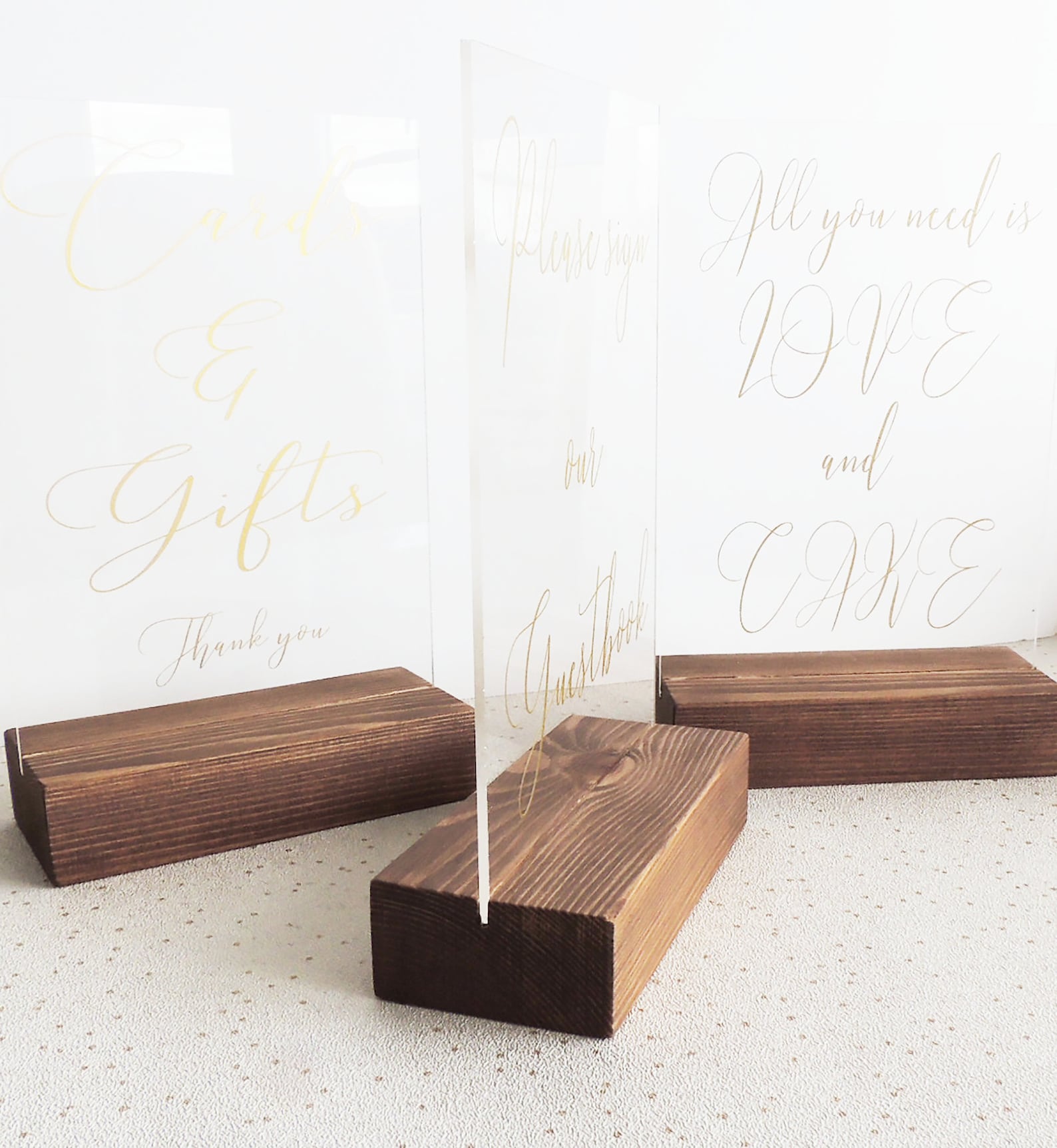 A4 / A5 Acrylic Holders X 3 Acrylic Stand Table Name | Etsy UK