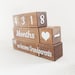 Baby Countdown Blocks Grandparent Gift Baby Announcement - Etsy