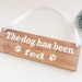 Dog Fed Sign Wooden Dog Sign Hanging Sign Kitchen Plaque - Etsy