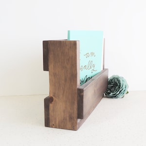 Wooden Letter Rack, Wood Shelves for Hall, Magazine Rack, Narrow ...