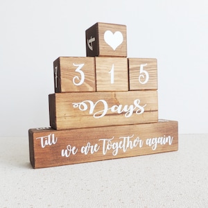 Back Together Countdown, Long Distance Partner, Travelling Partner Gift ...