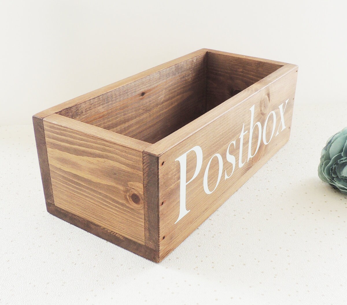 Rustic Wooden Post Box: Entryway Mail Organizer - Etsy