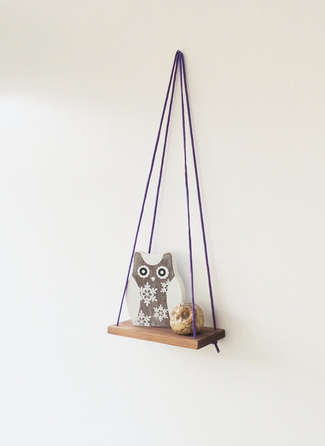 Purple Shelves Hanging Shelf Small Shelving Gallery Wall | Etsy