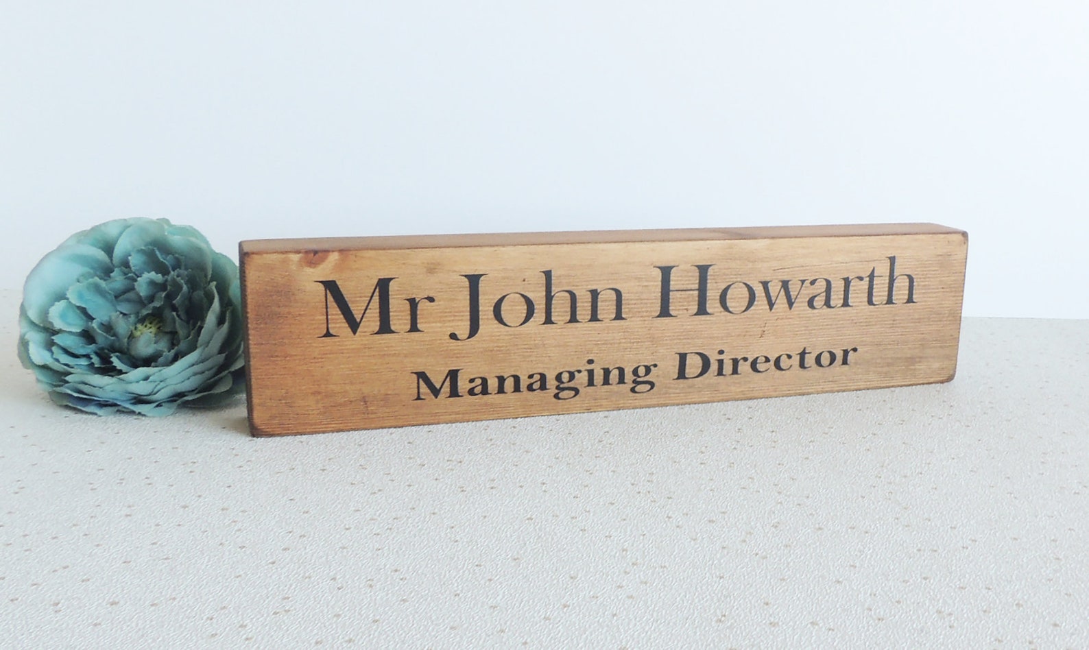 Office Desk Plaque Name for Desk Gift for Boss Wooden Name | Etsy