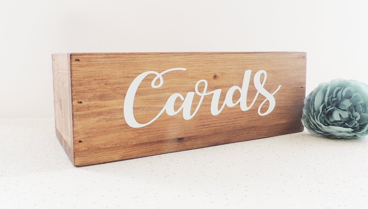 Wedding Card Box Rustic Wedding Decor Wedding Card Holder | Etsy UK