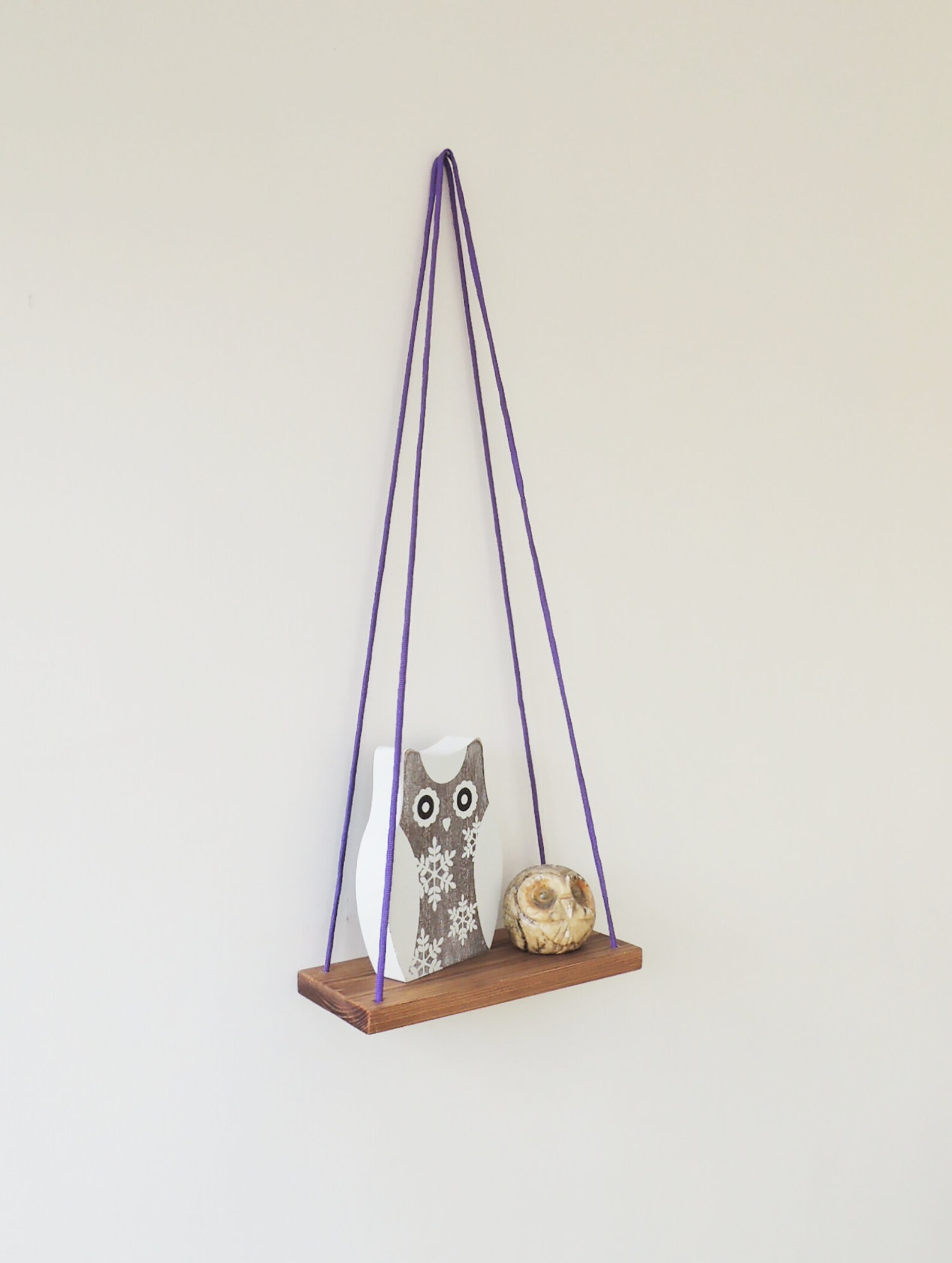 Purple Shelves Hanging Shelf Small Shelving Gallery Wall | Etsy