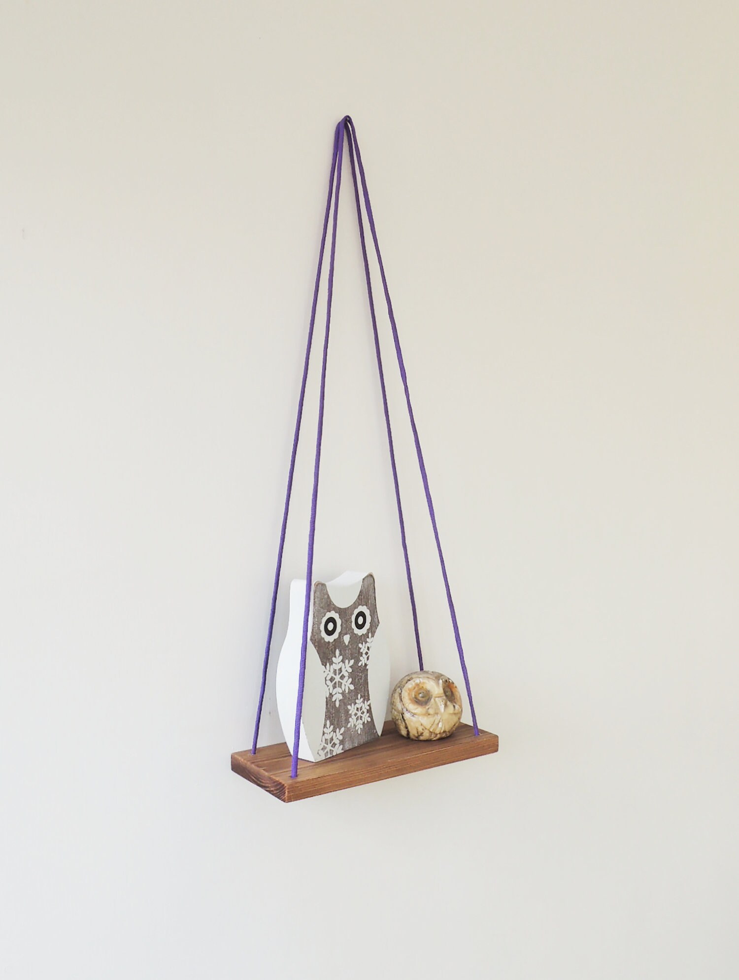 Purple Shelves Hanging Shelf Small Shelving Gallery Wall | Etsy