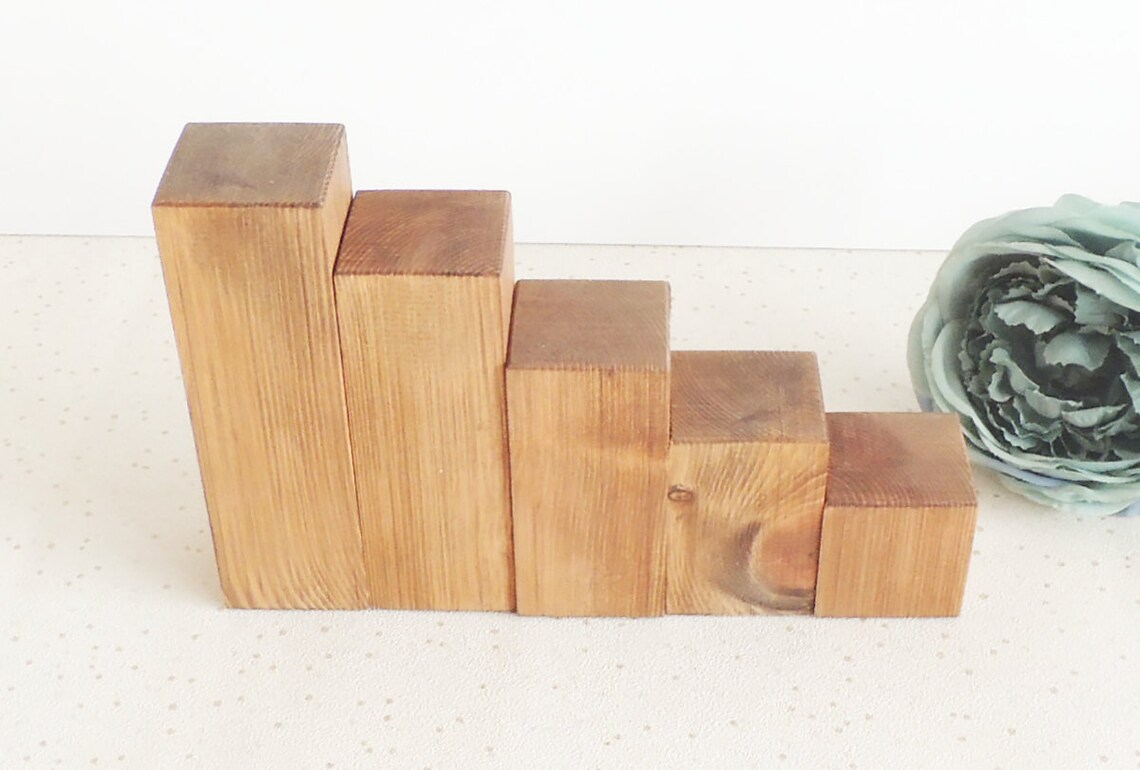 Crystal Display Wooden Riser Set of Stands Shop Props - Etsy