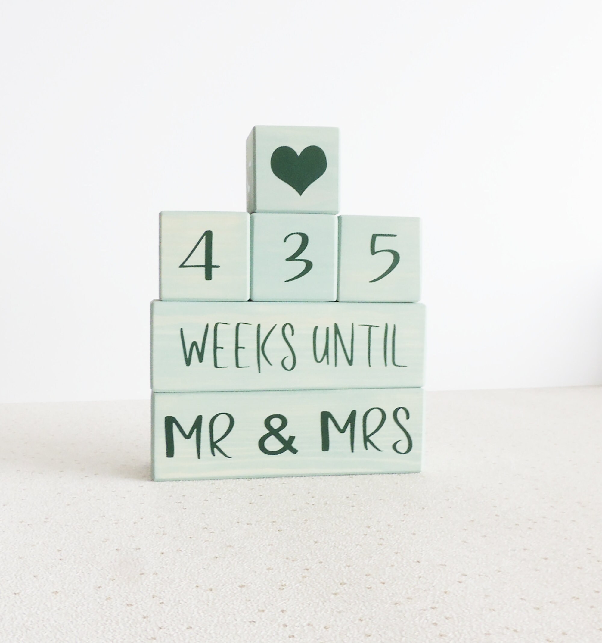 Wedding Countdown Engagement Gift Days Till Wedding - Etsy UK