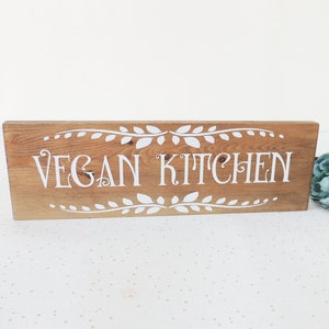 Vegan Sign, Vegan Kitchen Decor, Vegan Gift, Cafe Decor, Tea Room Wall ...
