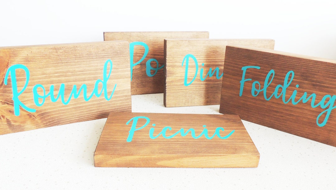 Wedding Table Signs, Fun Table Names, Wedding Guest Table, Rustic Chic ...