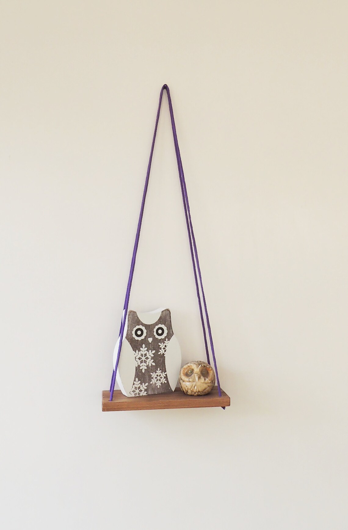 Purple Shelves Hanging Shelf Small Shelving Gallery Wall | Etsy