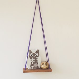 Purple Shelves, Hanging Shelf, Small Shelving, Gallery Wall Pieces ...