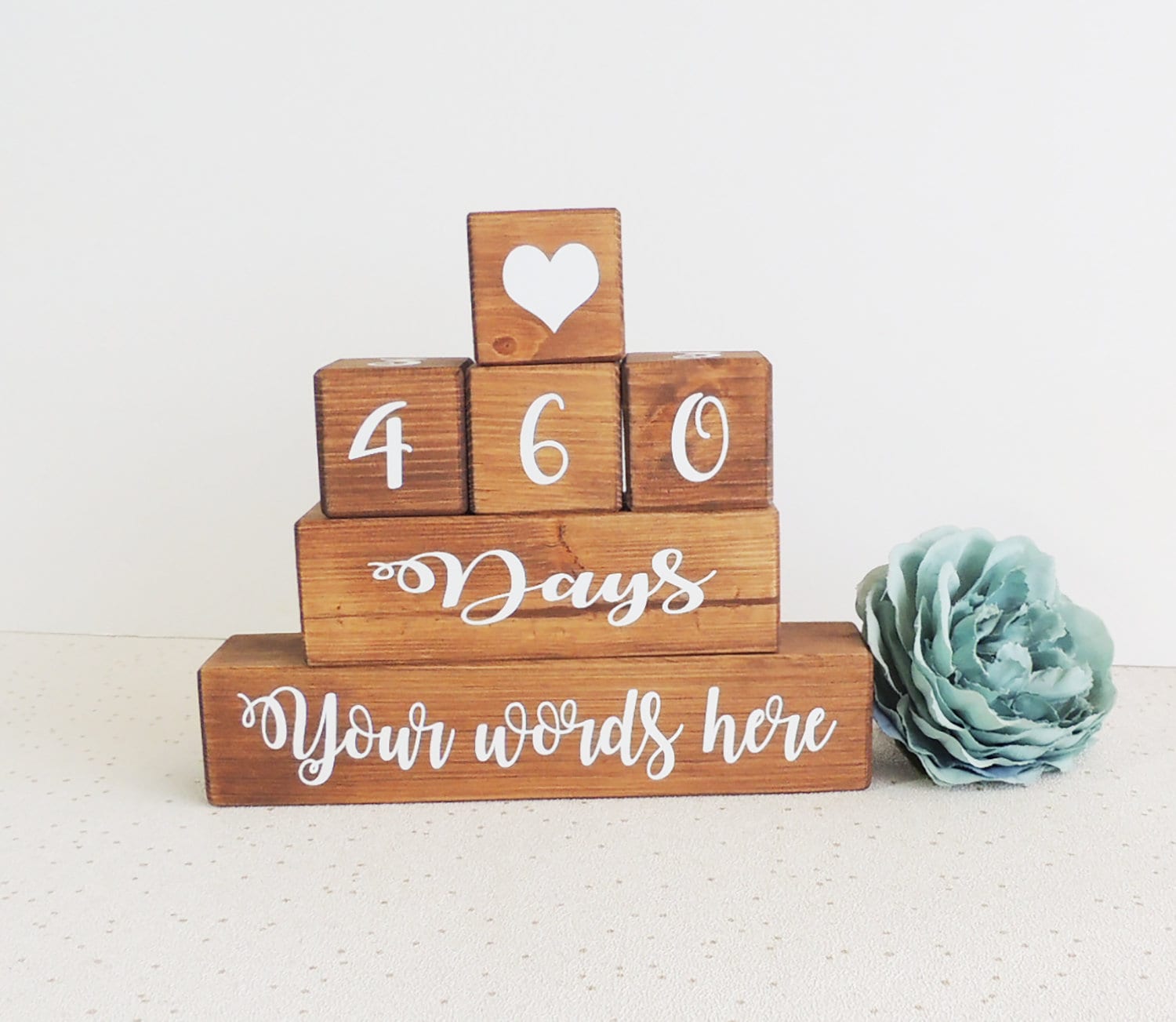 Countdown To Days Until Custom Made Countdown Wooden - Etsy