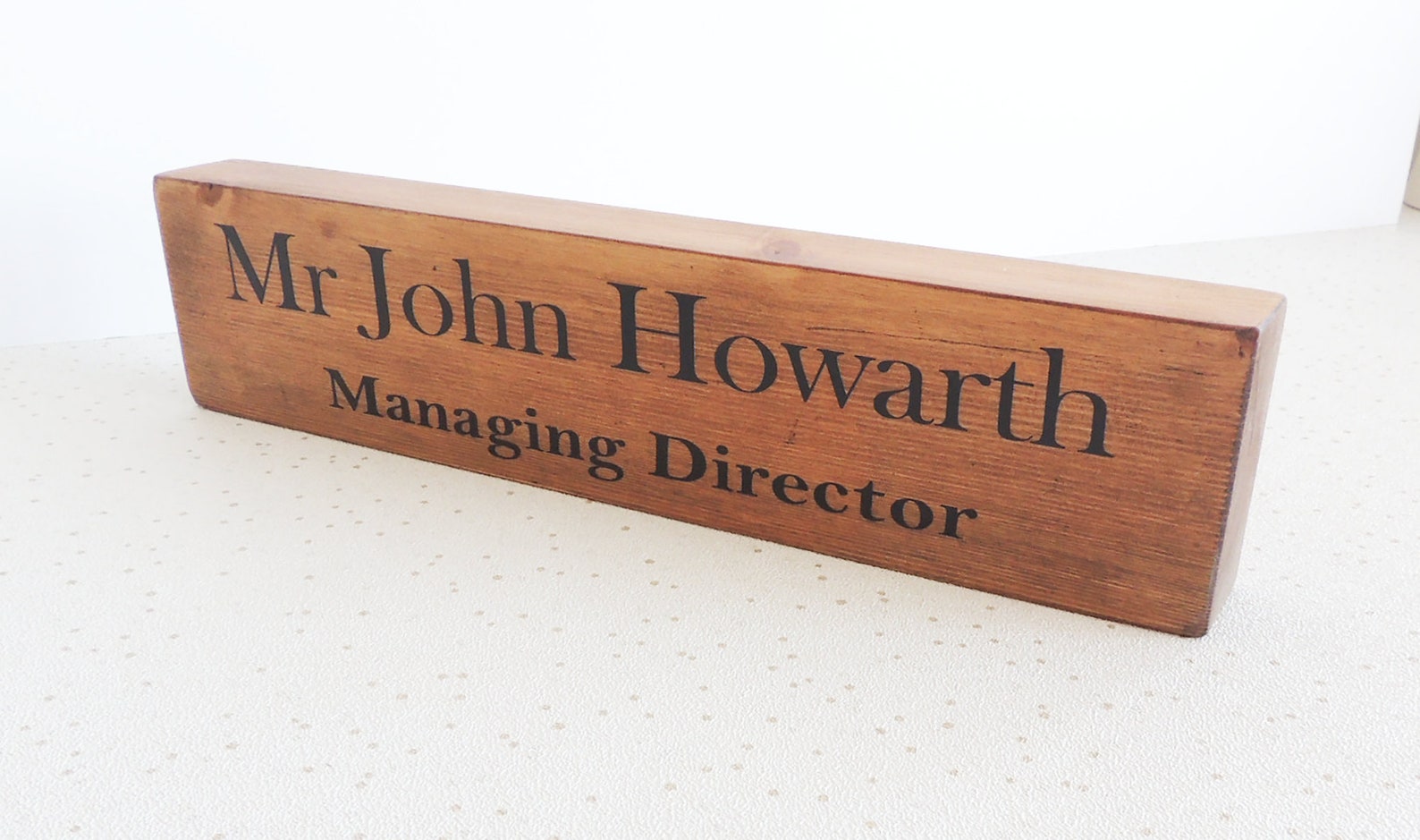 Office Desk Plaque Name for Desk Gift for Boss Wooden Name | Etsy