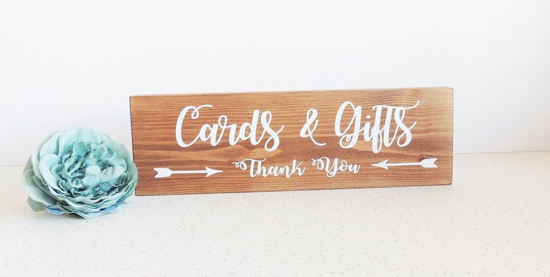 Wedding Table Sign, Rustic Wedding Decor, Gift and Card Sign, Wedding ...