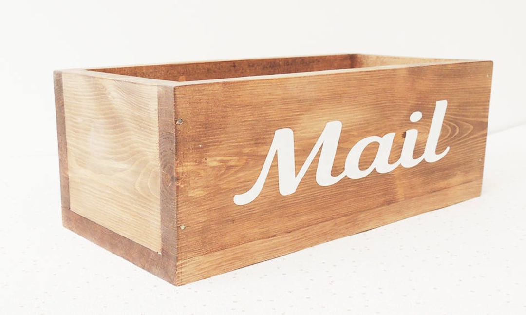 Letter Holder, Wooden Letter Rack, Mail Box, Post Tray, Hall Tidy, Hall ...