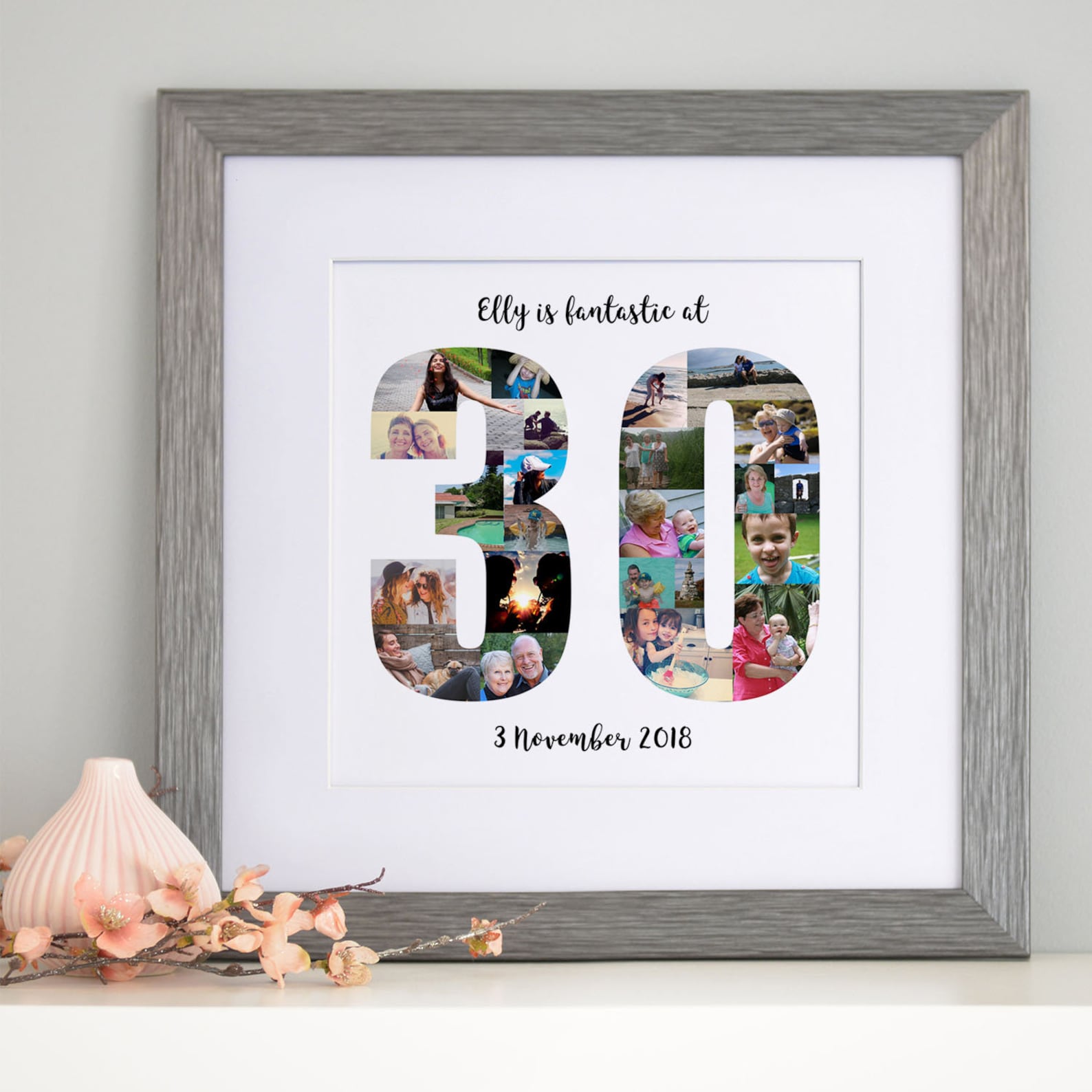 Personalisierte 30. Geburtstag Foto-Collage Digitale Datei - Etsy.de