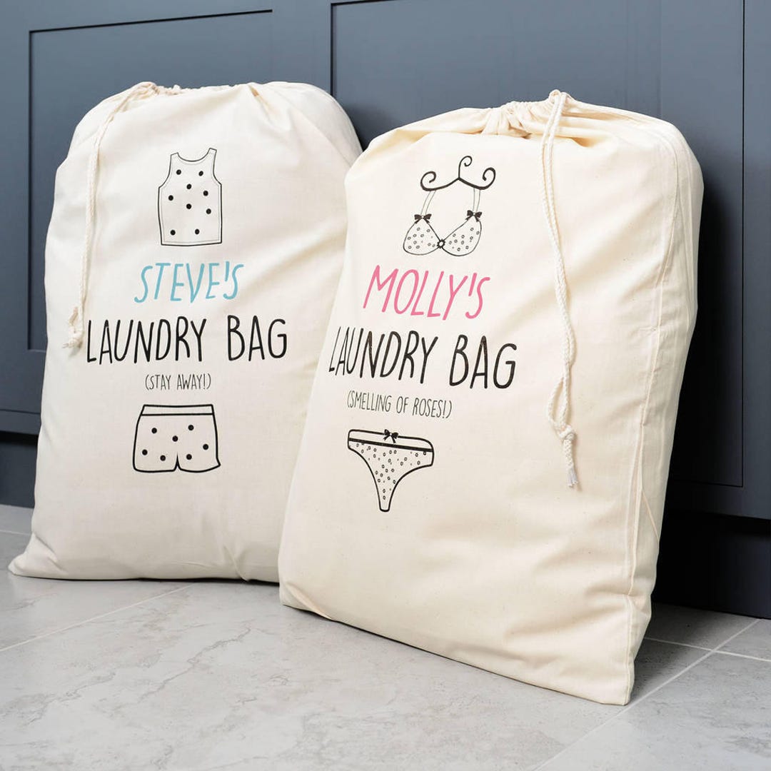 Personalised His and Hers Laundry Bag Set - Etsy