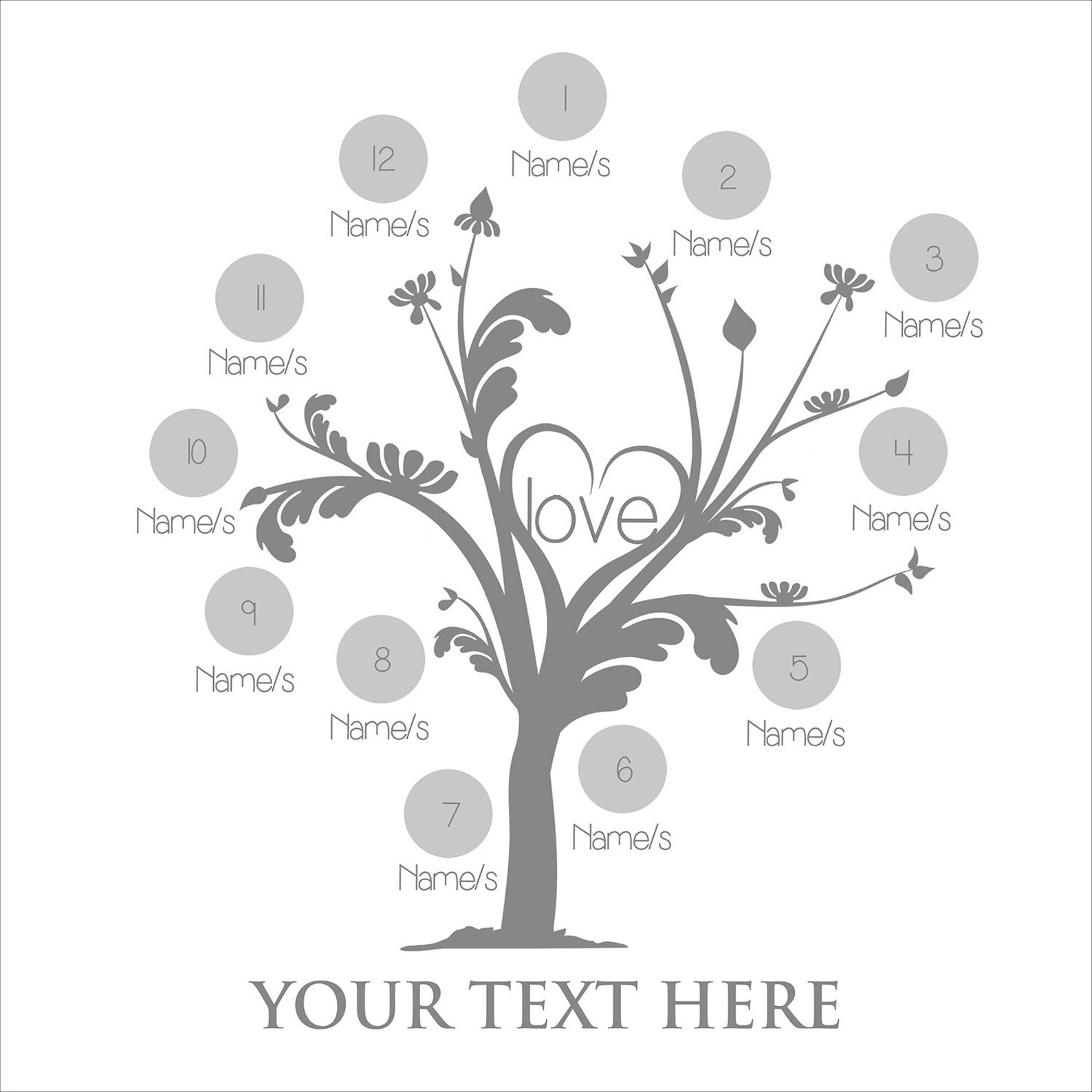 Personalised Family Tree Photo Art - Etsy