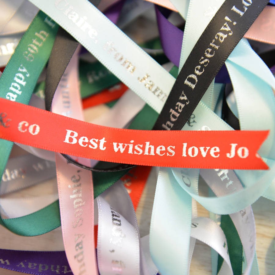 Personalised Birthday Ribbon - Etsy UK