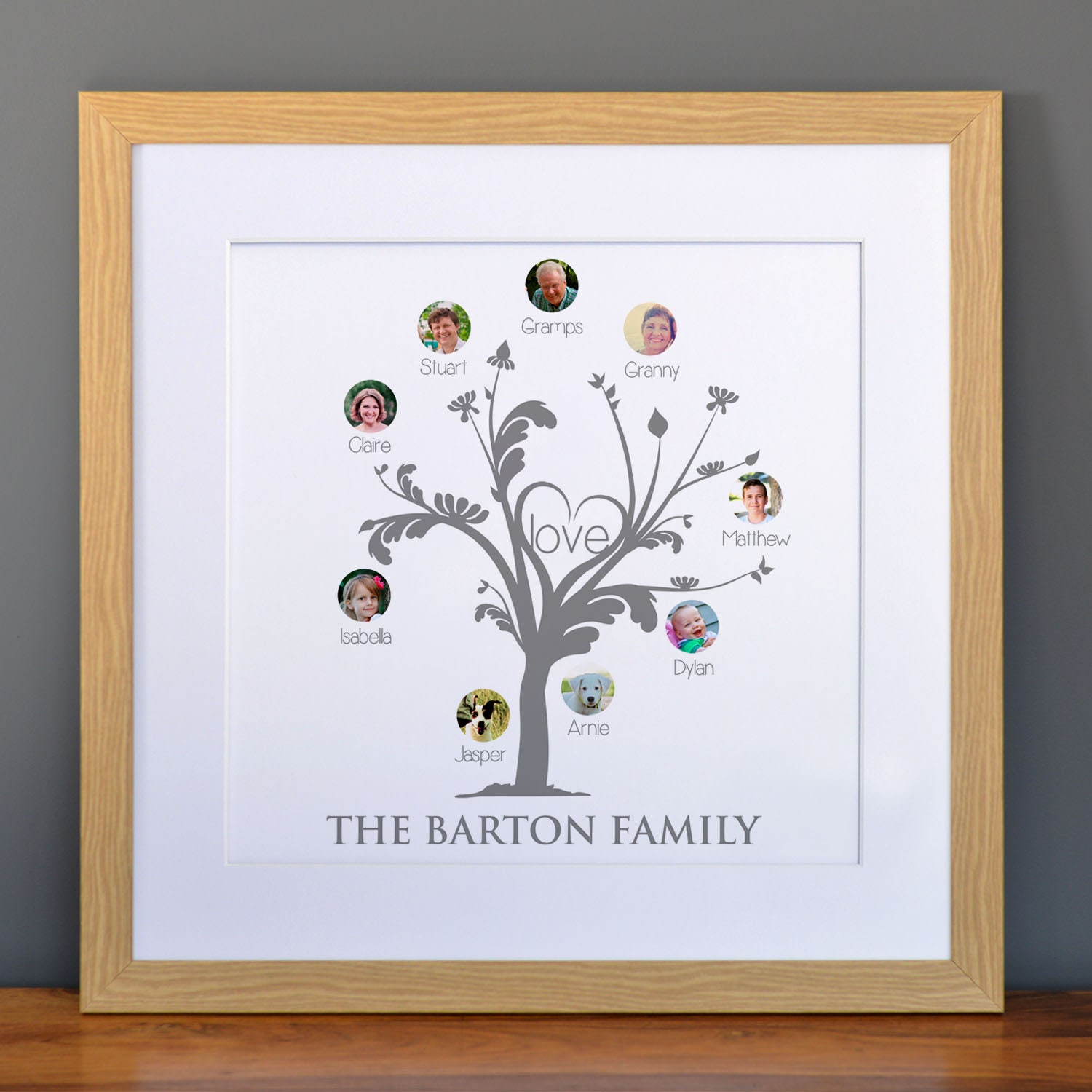 Personalised Family Tree Photo Art - Etsy