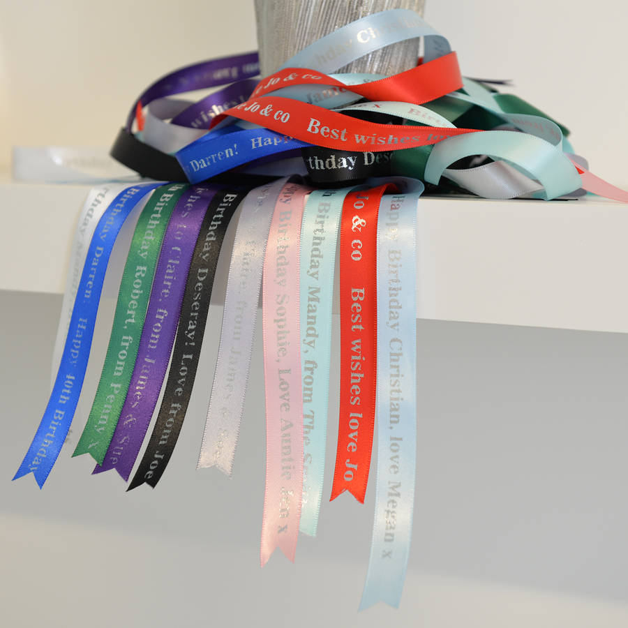 Personalised Birthday Ribbon - Etsy UK
