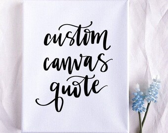 Canvas quotes | Etsy
