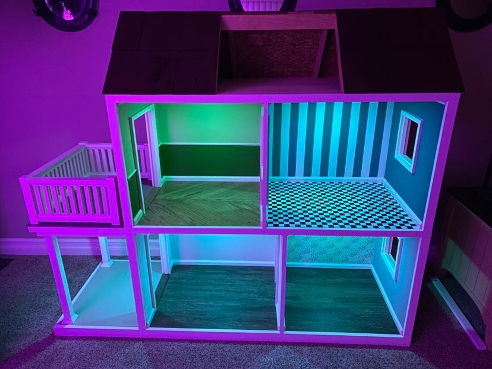 Custom Built Handmade American Girl Doll House-the Super - Etsy